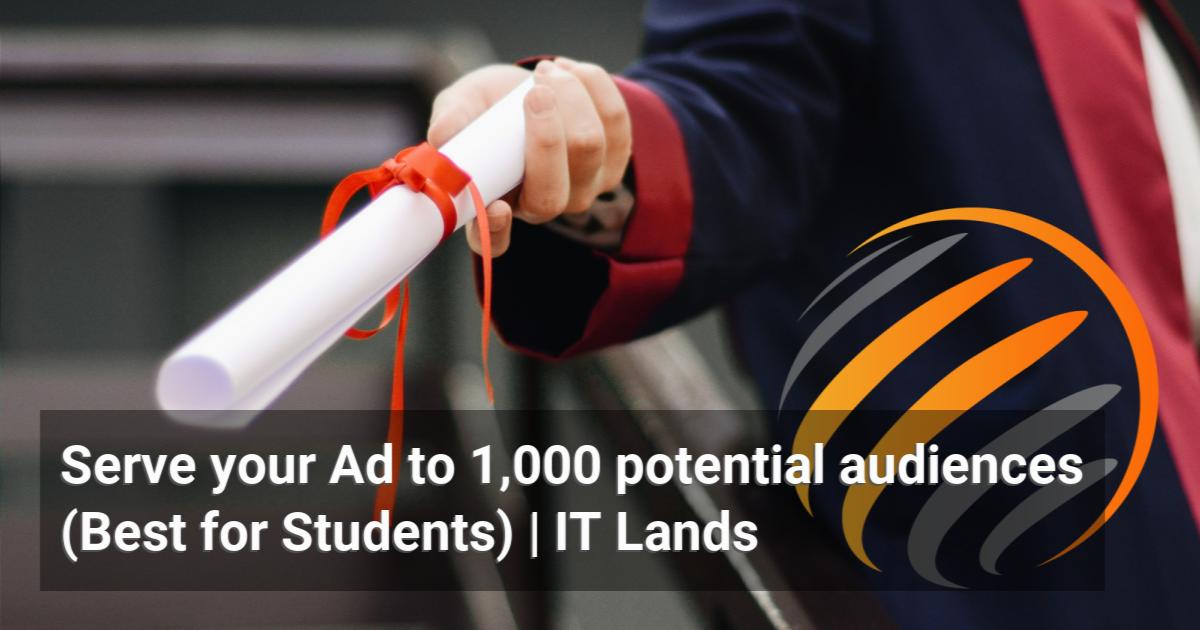 Kickstarter Target Audience Students Package | IT Lands